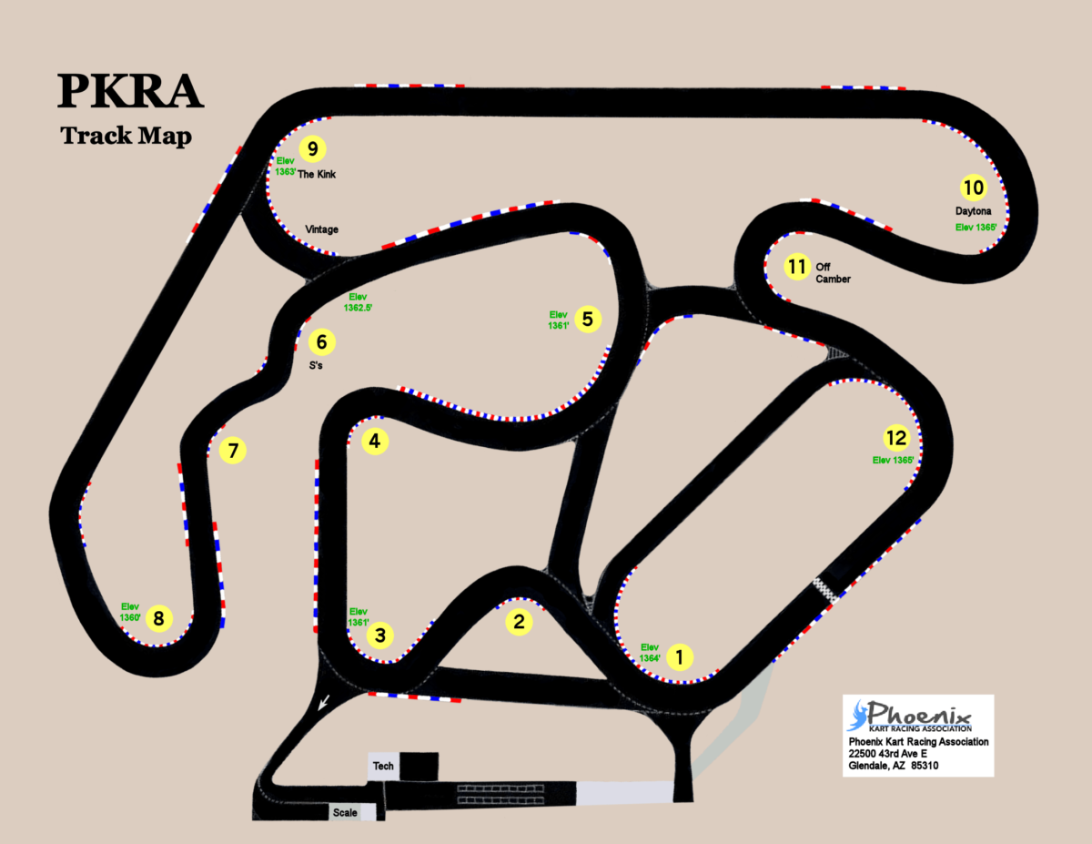 Phoenix Kart Racing Association - Track Information | Phoenix Kart ...